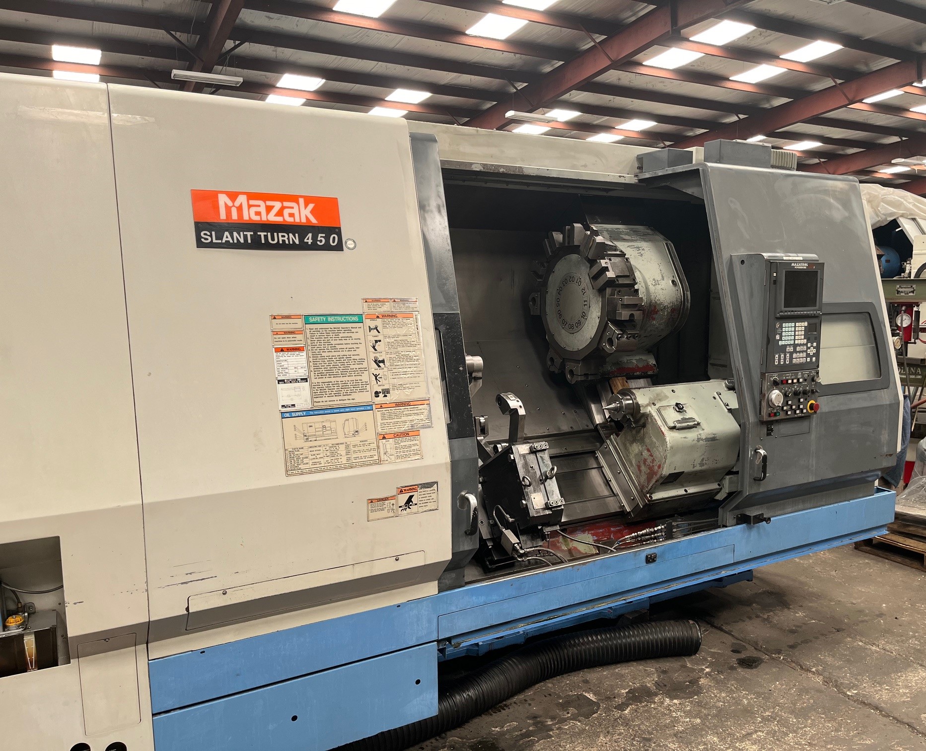 Mazak Slant Turn 450 CNC Lathe Mazatrol 640 control